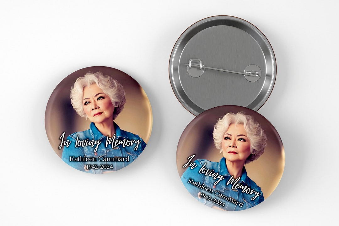 In Loving Memory Celebration of Life Pins, 2.25 Inch - Etsy