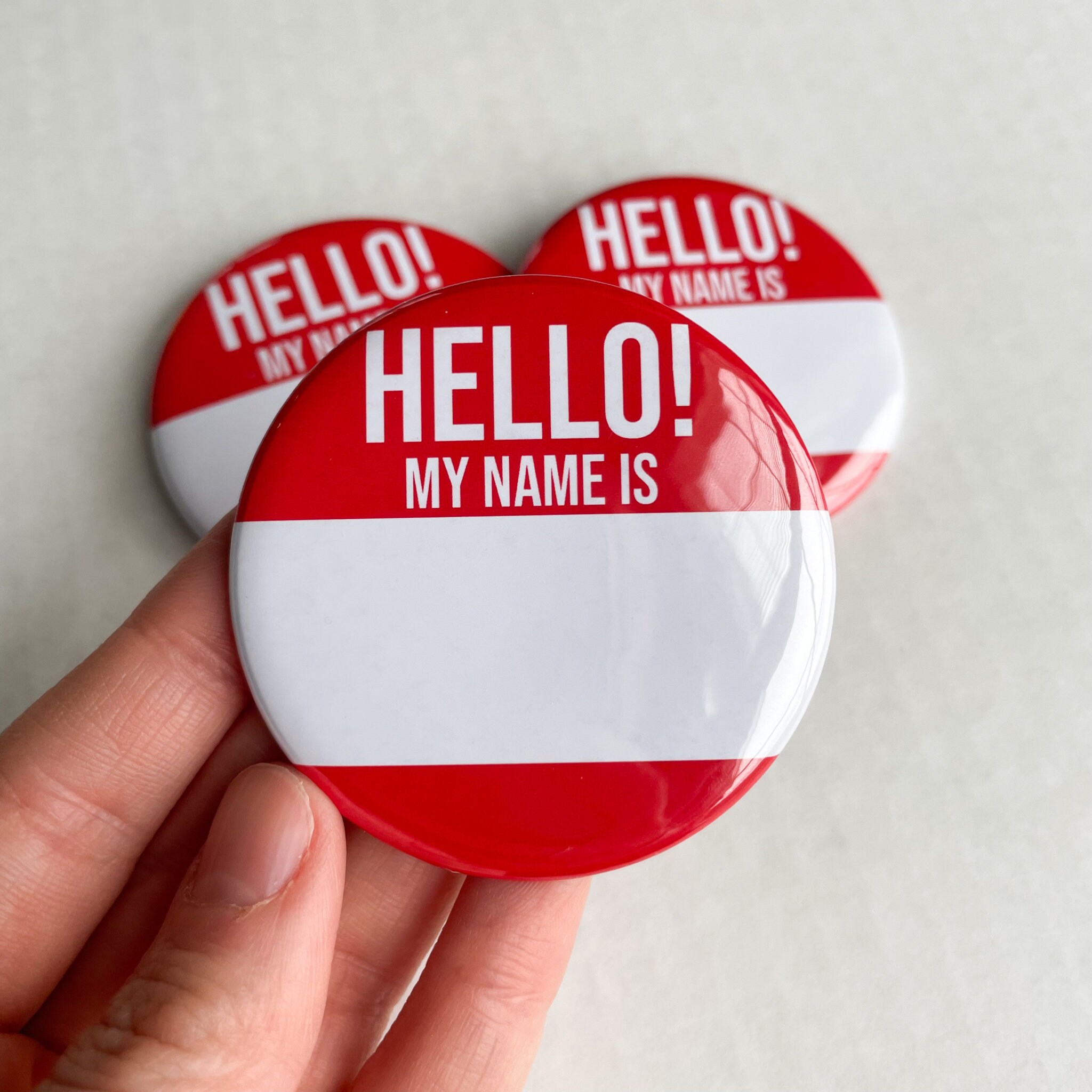 Write in Name Tag Buttons/pins | Fast & Easy Name Tags for Employees or ...