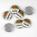 Restaurant Name Tag Pinbacks Write in Nametag Pin or Servers - Etsy