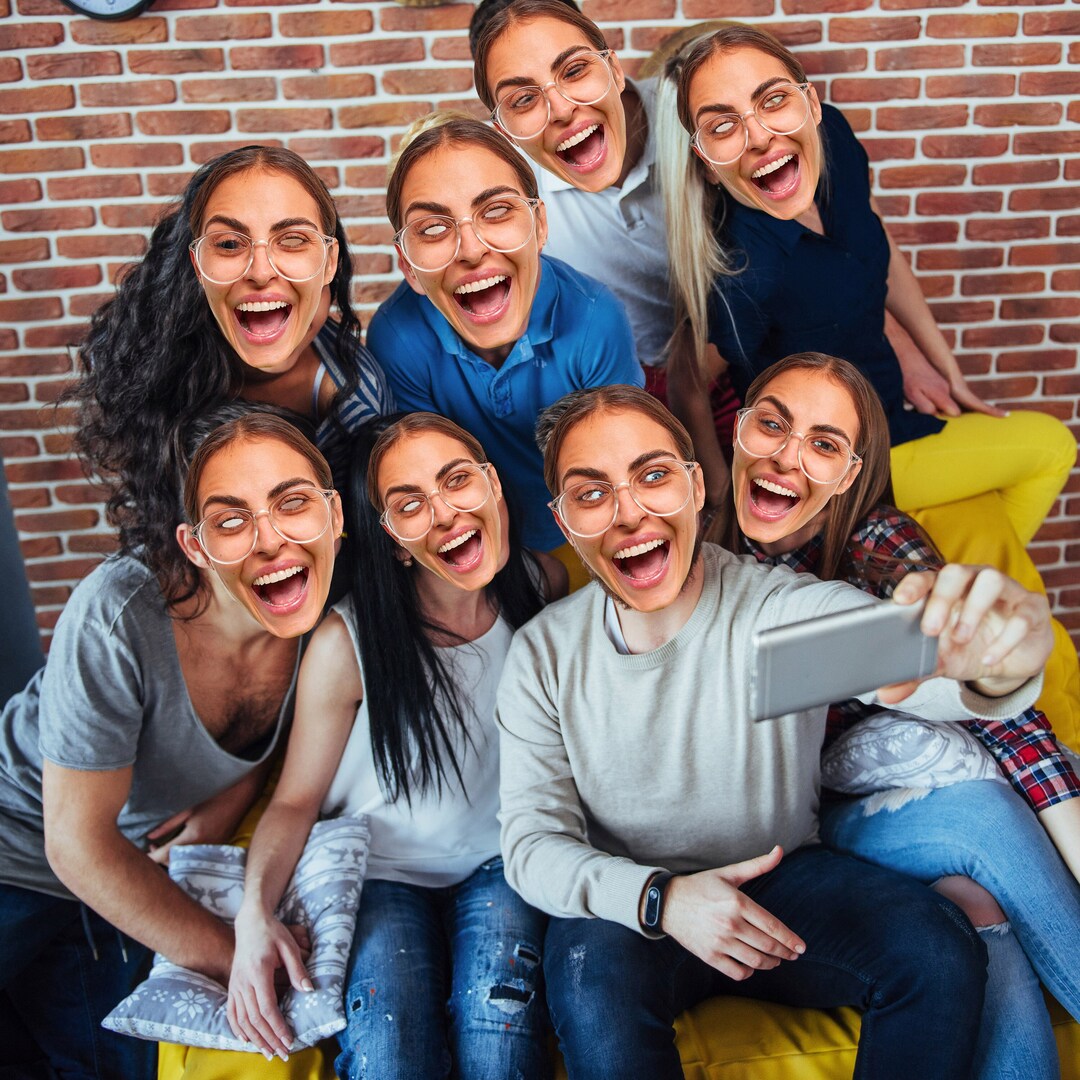 Bachelorette or Bachelor Party Photo Face Masks - Etsy