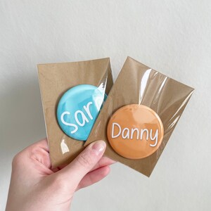 Name Tag Button, Personalized Name Tag for Shirt or Backpack - Etsy