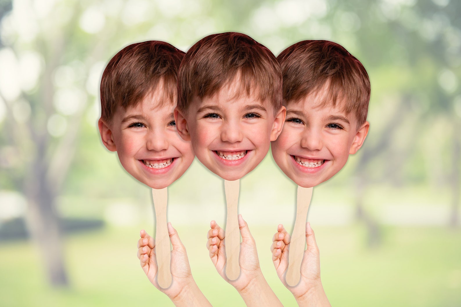 Print at Home Face Sticks | Game Day or Senior Night - Etsy