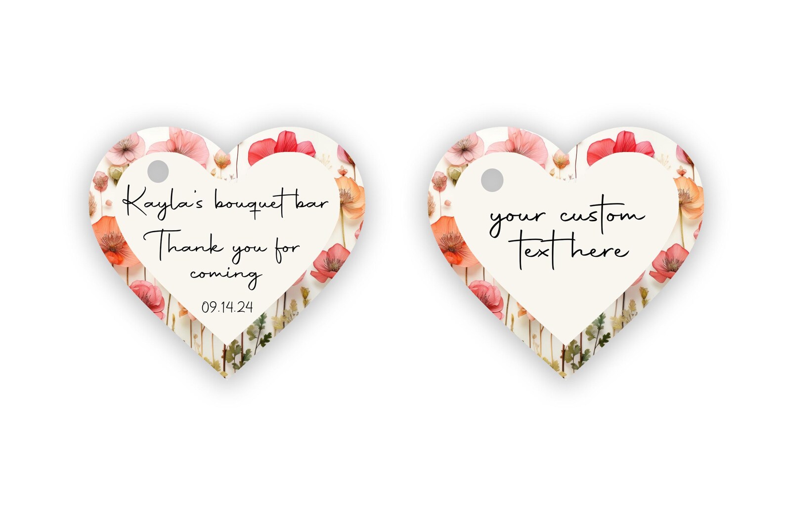 Bouquet Bar Vase Custom Tags - Etsy