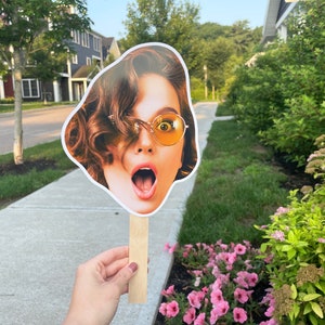 Bachelorette Party Face Fans, Custom Bride Face, Wedding Photobooth ...