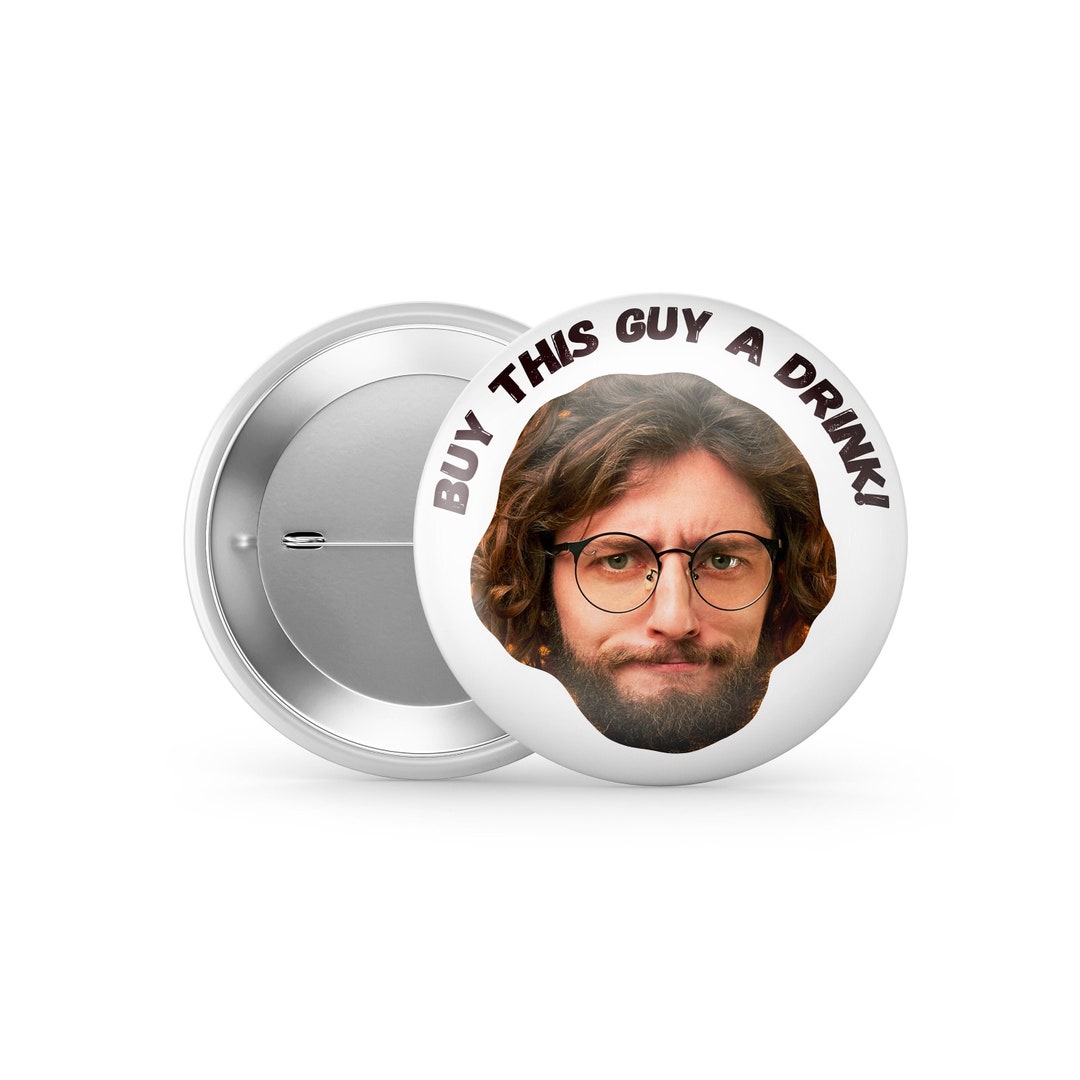Buy This Guy a Drink Personalized Face Pin | Bachelor Party Bar Funny ...