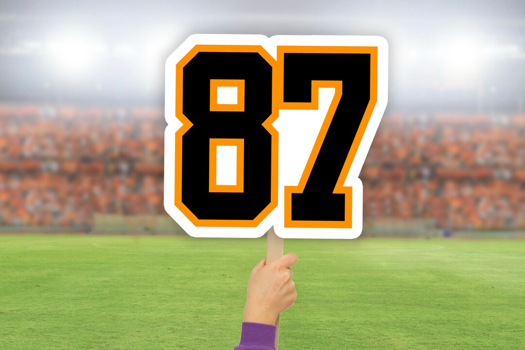 Printable Sports Number for Game Day Football Game Day Sign - Etsy