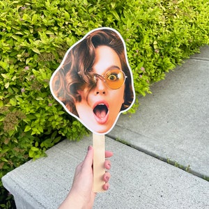 Face on a Stick, Custom Face Fans, Perfectly Cropped Face & Wooden ...