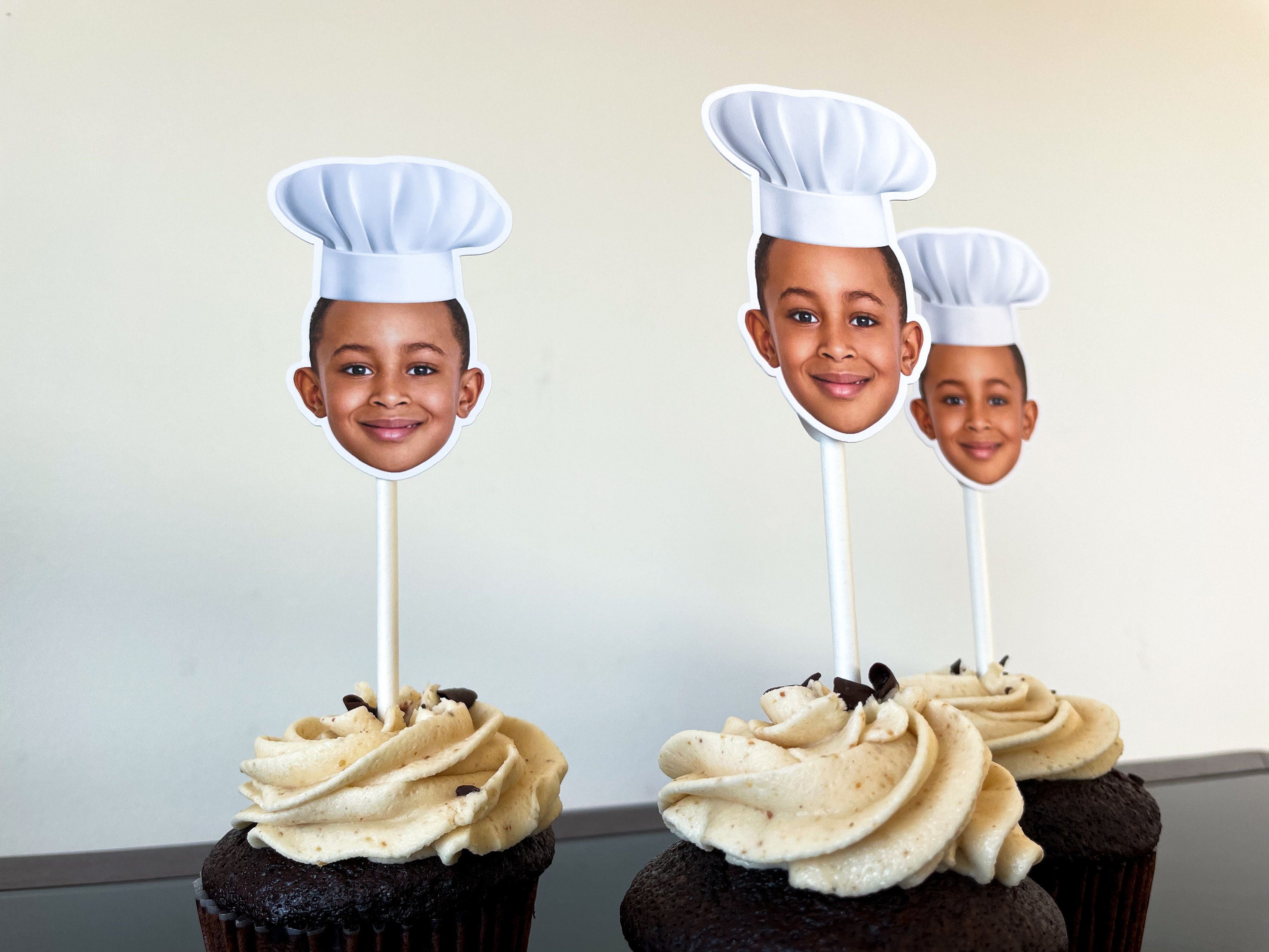 Chef Cupcake Toppers Birthday Party for Future Chef or Baker | Etsy