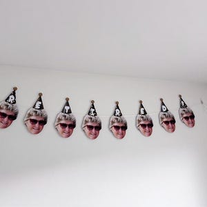 Custom Face Retirement Banner With Party Hat - Etsy