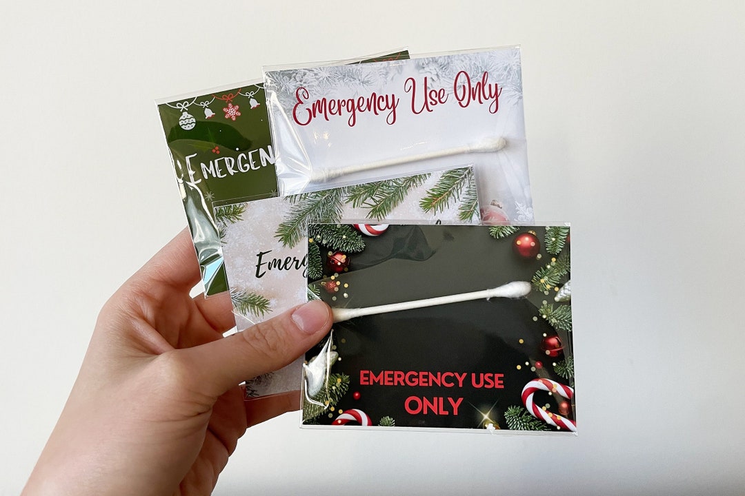 Emergency Use Only Cotton Swab | Funny Joke Stocking Stuffer | Funny ...