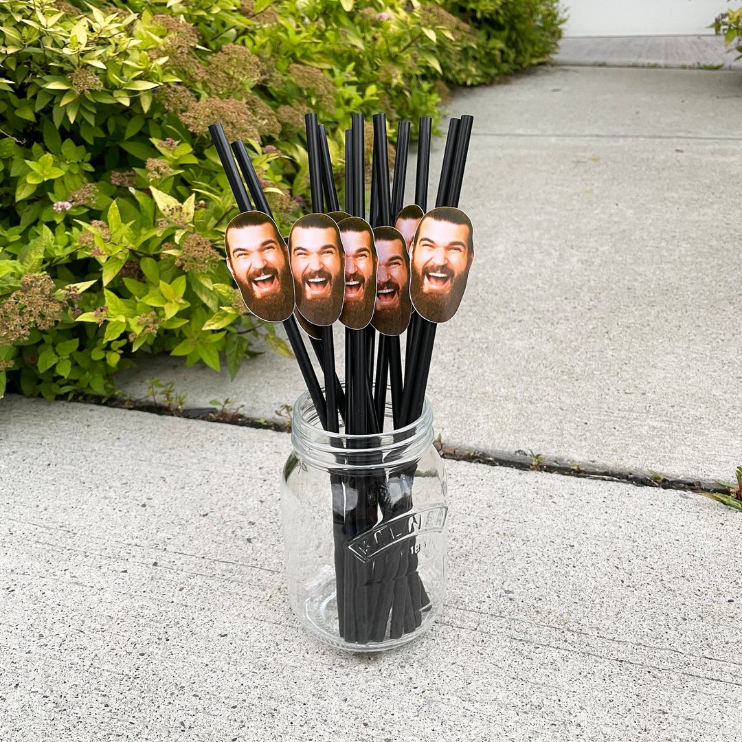 Custom Photo Face Straws - Etsy