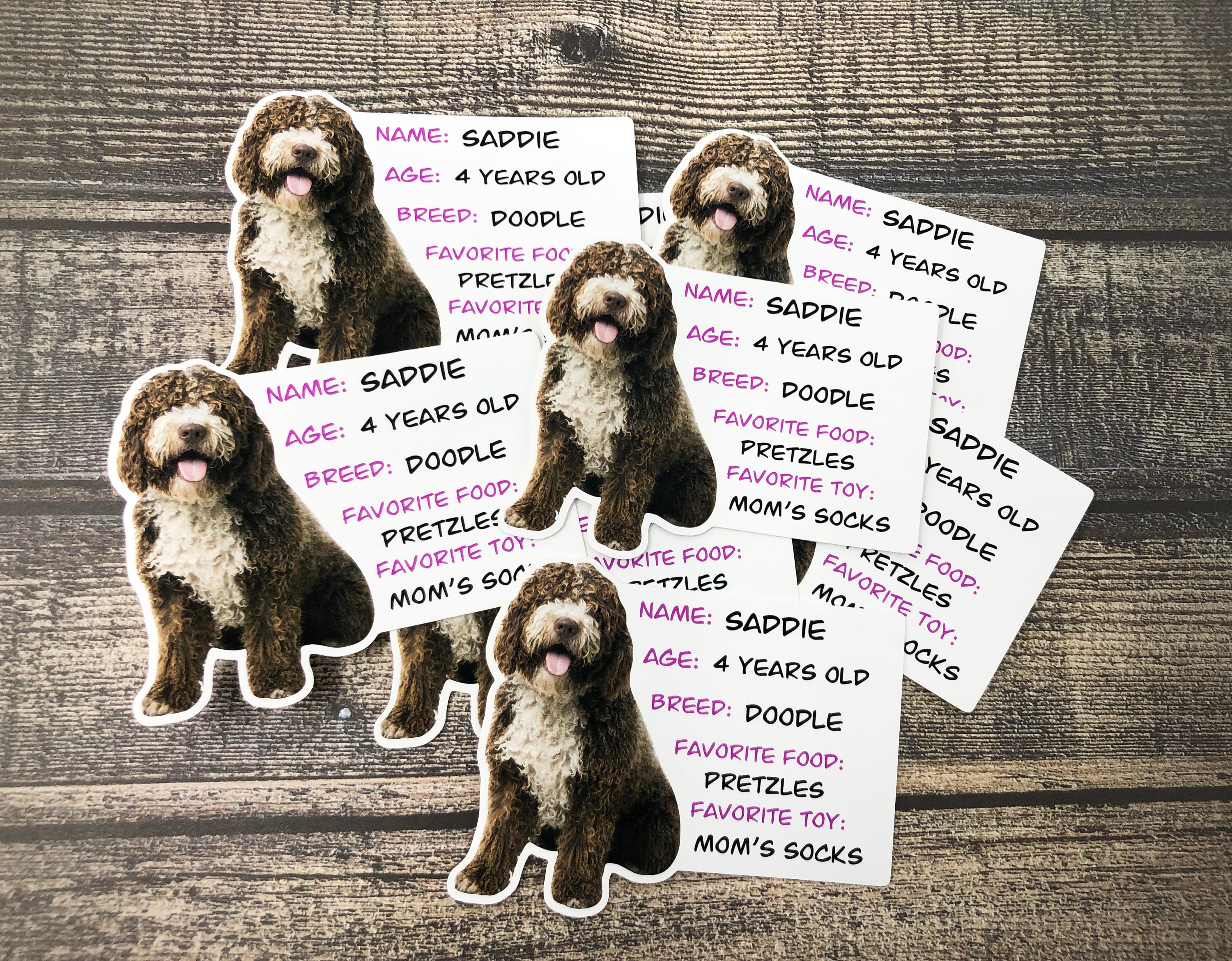 Therapy Dog Business Card Stickers | Stickers for Children | Service ...