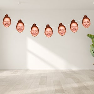 Printable Face Banner for Birthday Party 48 Hour Turnaround | Etsy