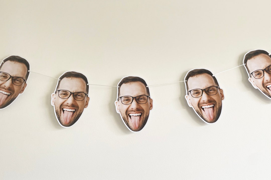 Personalized Banners, Submit Any Photo for a Custom Face Banner - Etsy