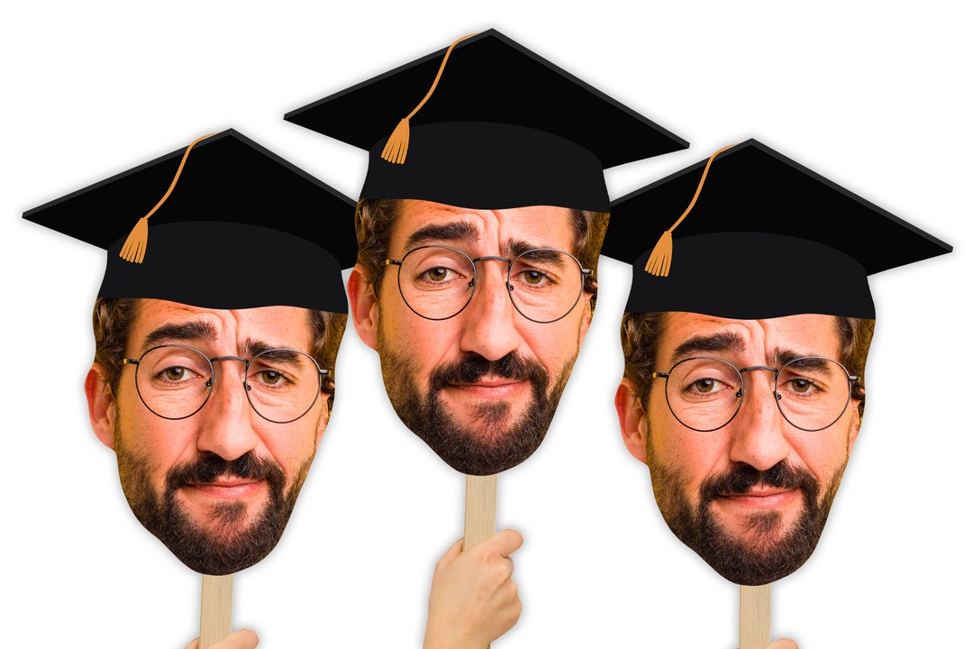 Face Fan With Graduation Hat PRINTABLE, College & High School ...