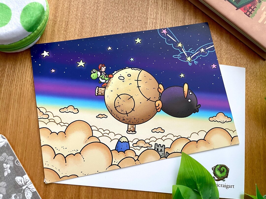 Yoshi's Island Raphael the Raven A5 Art Print - Etsy