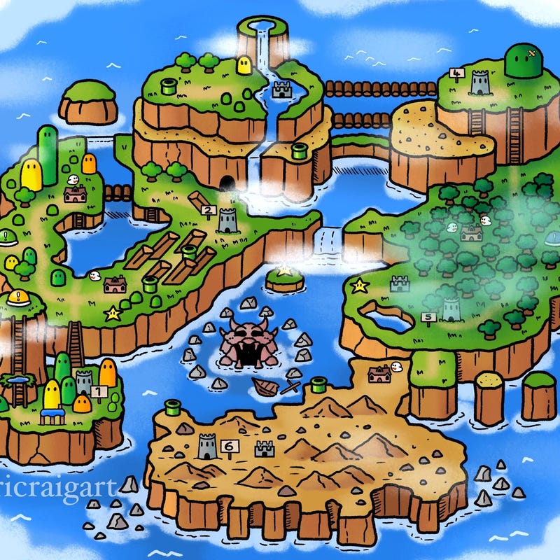 Super Mario Print - Etsy