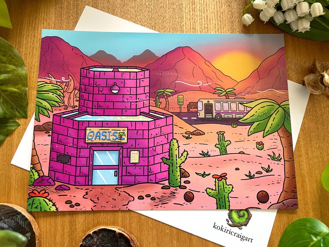 Calico Desert Oasis Stardew Valley - Art Print (A5) - Etsy