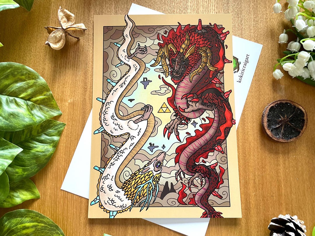 Dragons TOTK Art Print (A5) - Etsy