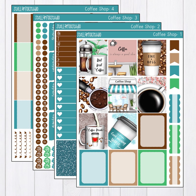 Coffee Planner Stickers - Etsy