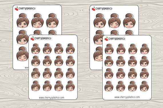 Stickers Embellishments Custom Girl planner stickers Expression Marker ...