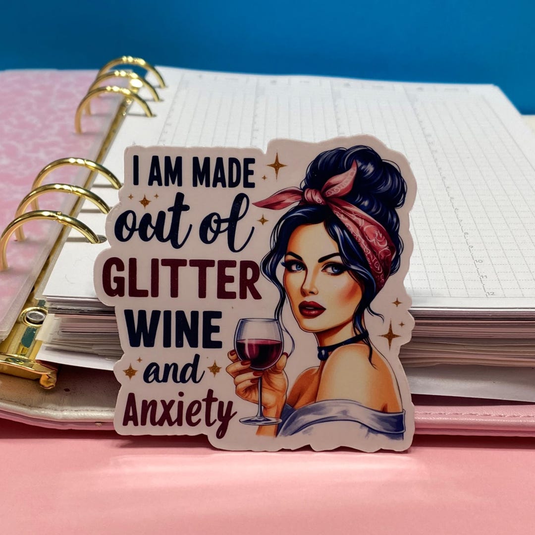 Funny Retro Girl Die Cut Sticker , Planner Sticker , Journal Sticker ...