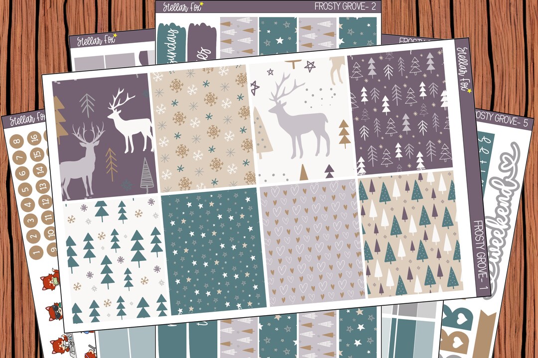 Winter Planner Sticker Kit Vertical Weekly a La Carte Erin Condren ...