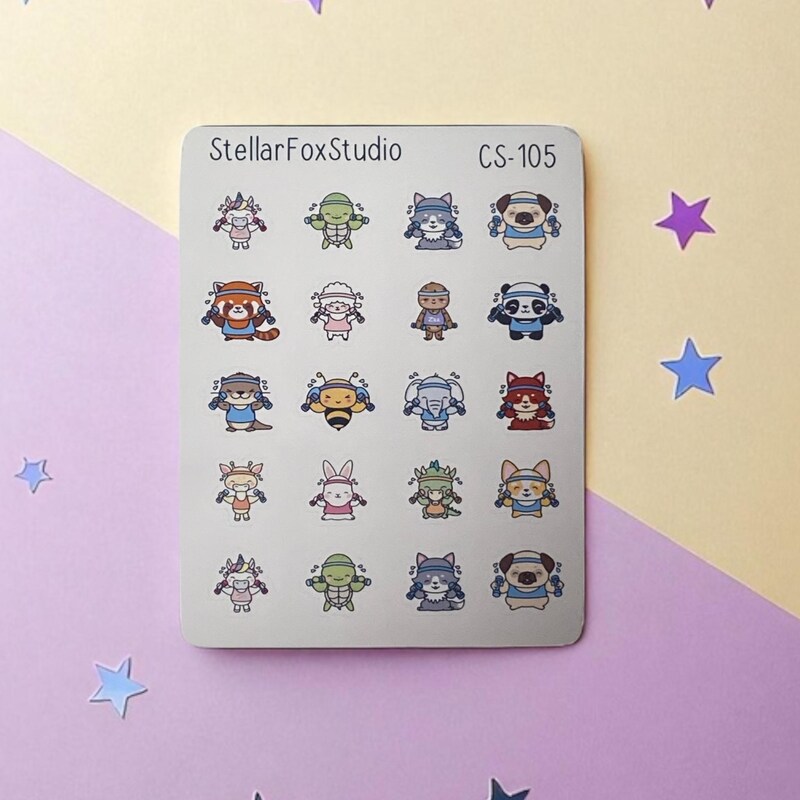 Fitness Planner Stickers - Etsy