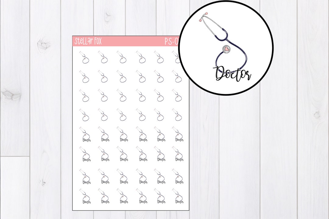 Doctor Planner Stickers , Sticker Sheet , Planning Stickers , Health ...