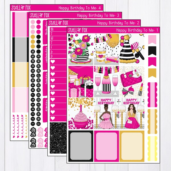 Birthday Planner Stickers - Etsy