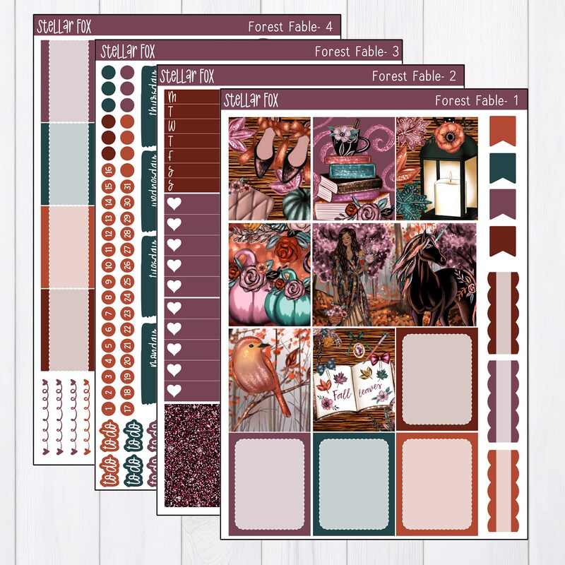 Autumn Stickers - Etsy