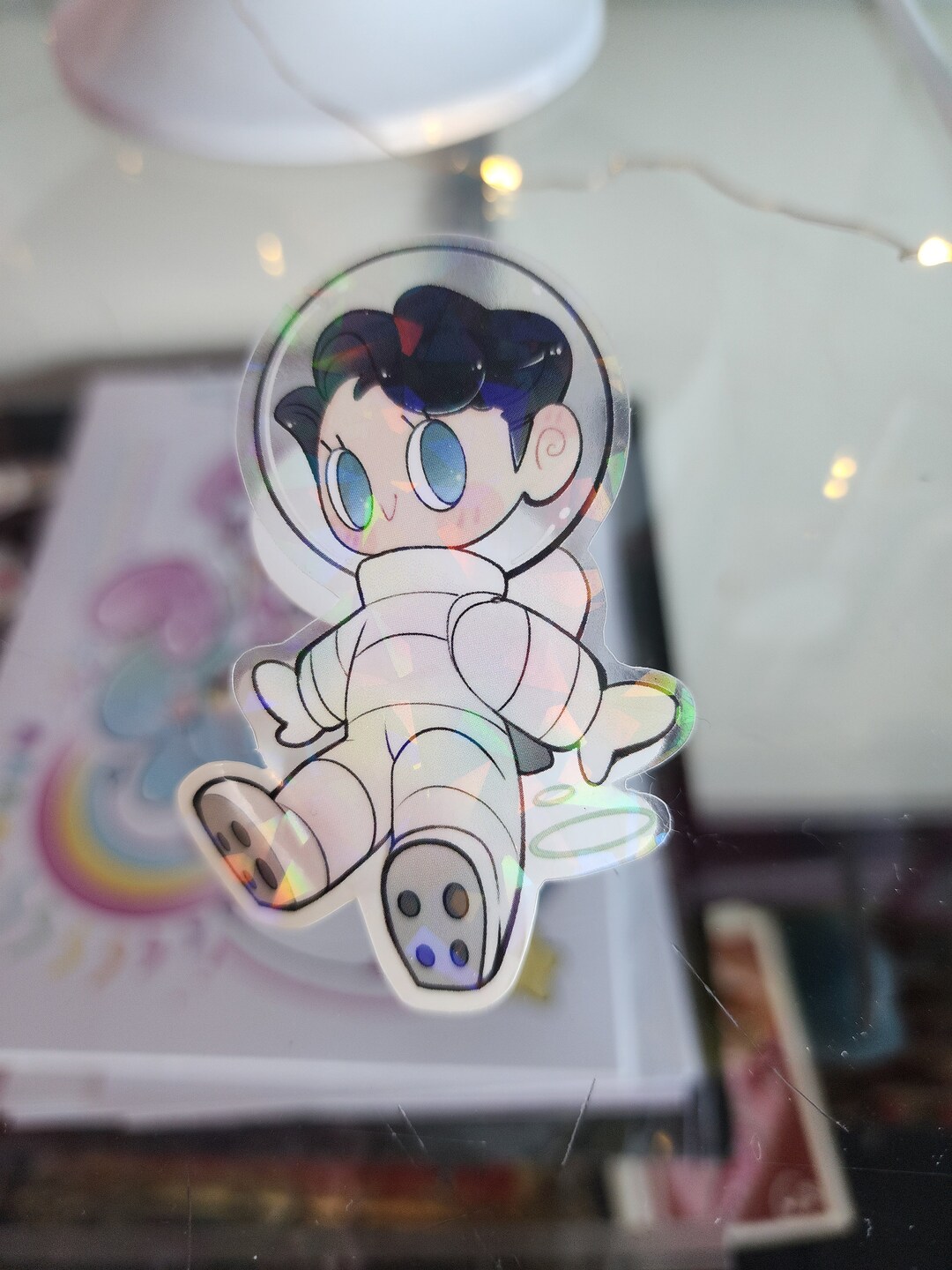 Spacedogs Adam Raki Holographic Clear Sticker Astronaut Space Suit - Etsy