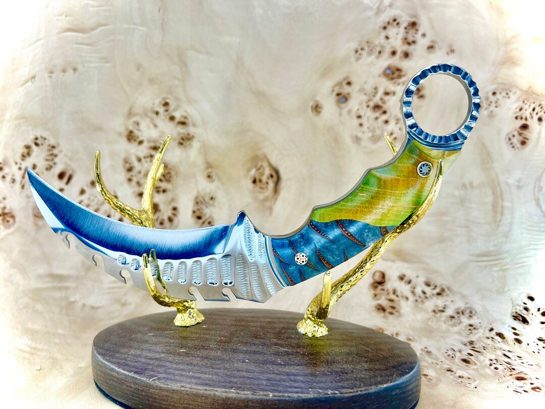 Karambit ROBOCOP, Steel D2 Like GLASS, Shiny Steel, Scorpion, Claw ...