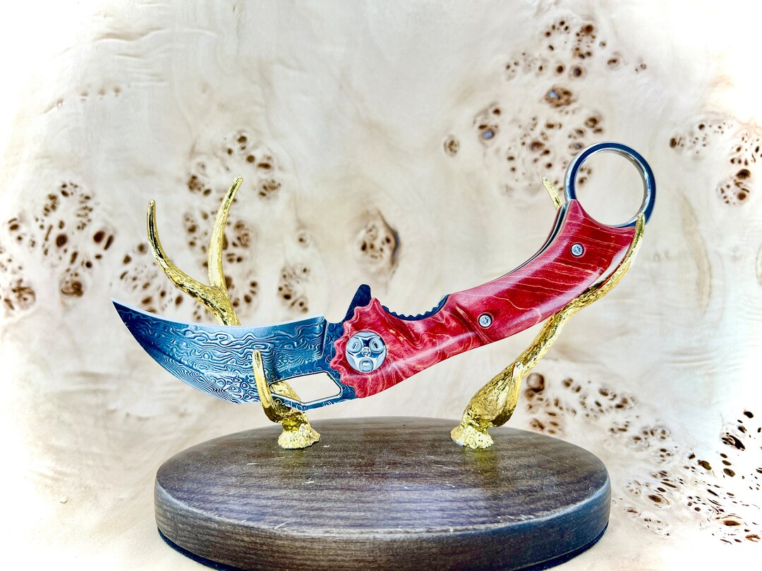 Karambit RAPTOR Folding Knife | Damascus Steel | Everyday Carry ...