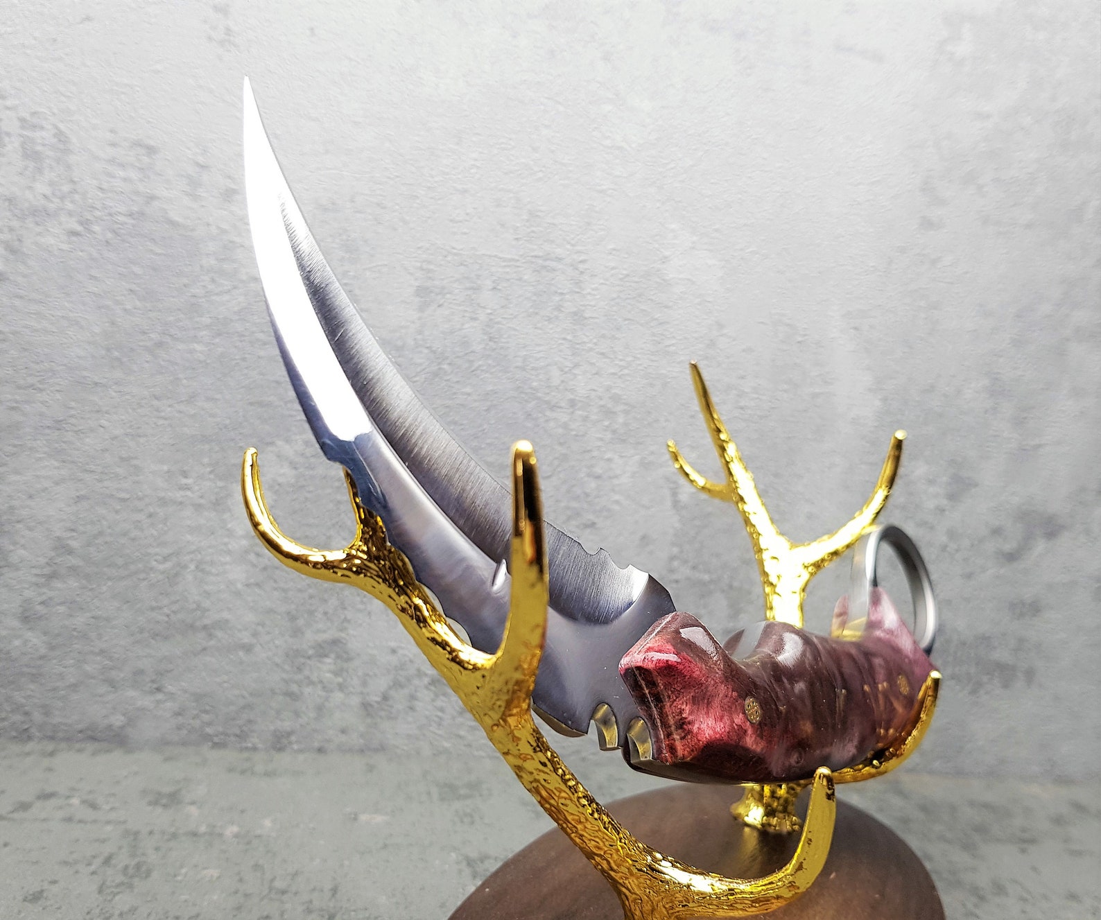 BALROG Karambit CLAW , Steel D2 GLASS, Shiny Steel, Scorpion, Claw ...