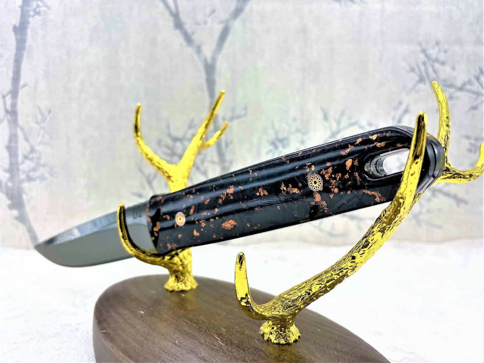 Black MAMBA Diamond Like Carbon knife DLC D2 Steel DLC - Etsy