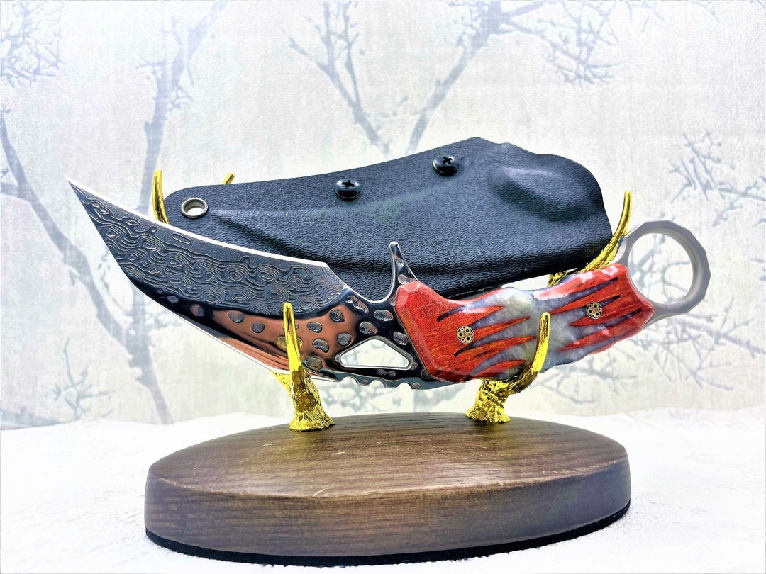 DAMASCUS PRIME Karambit | VG10 Damascus Steel Blade | Scorpion Claw ...