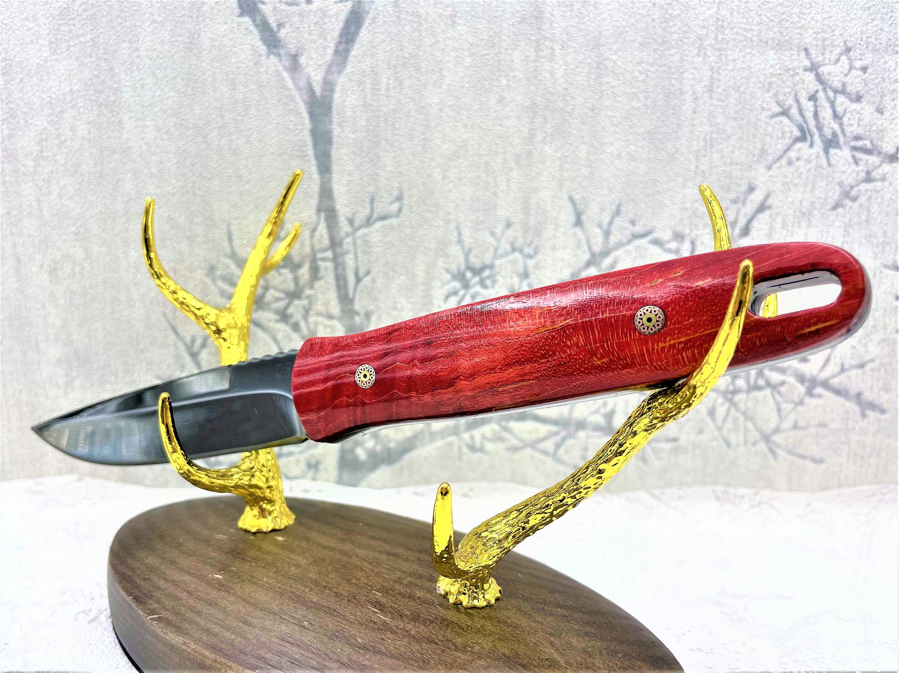 Red MAMBA, Diamond Like Carbon ,knife DLC, D2 Steel, DLC, Full Tang ...