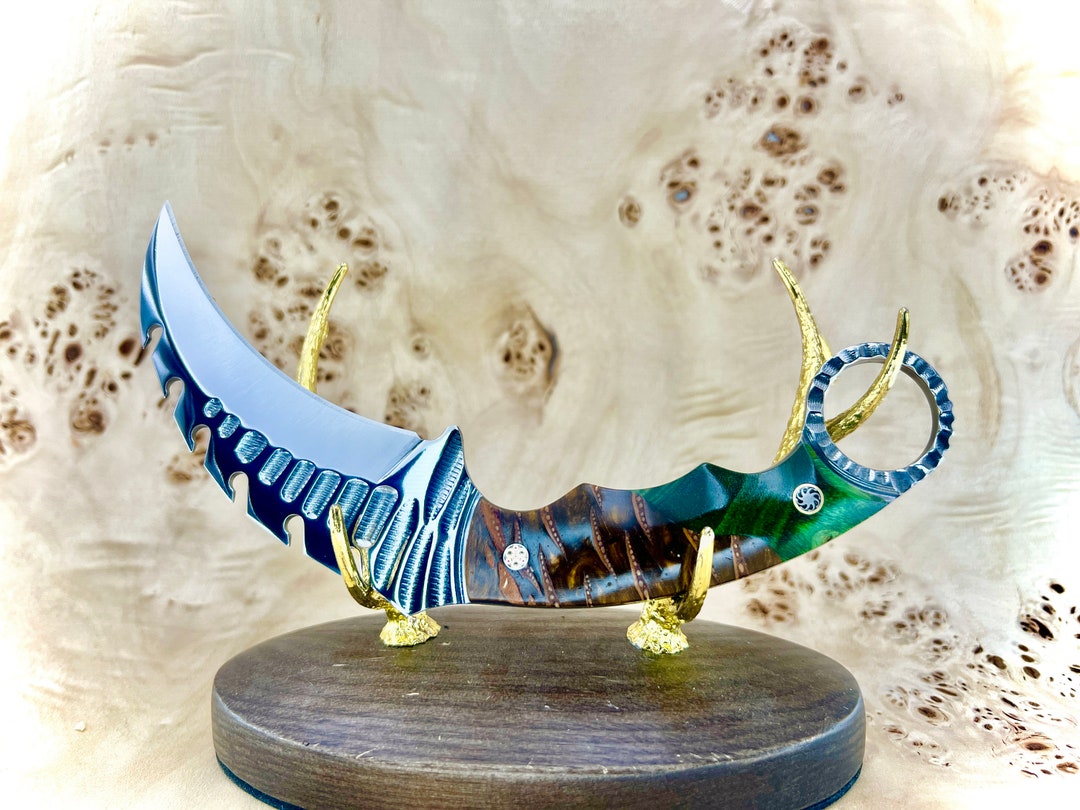 Karambit ROBOCOP, Steel D2 Like GLASS, Shiny Steel, Scorpion, Claw ...