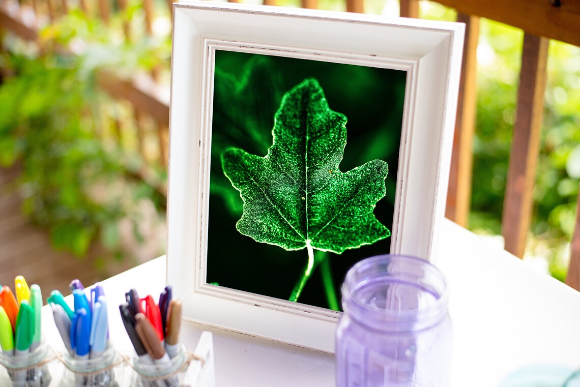 Green Colour Leaf - Printable Leaf Decor - Wall Art - Nursery Decor ...