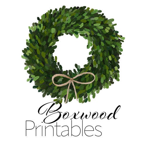 BoxwoodPrintables - Etsy