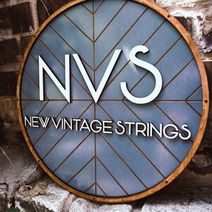 Custom Logo Plaque with White Chevron Plaque Wooden Board and | Etsy