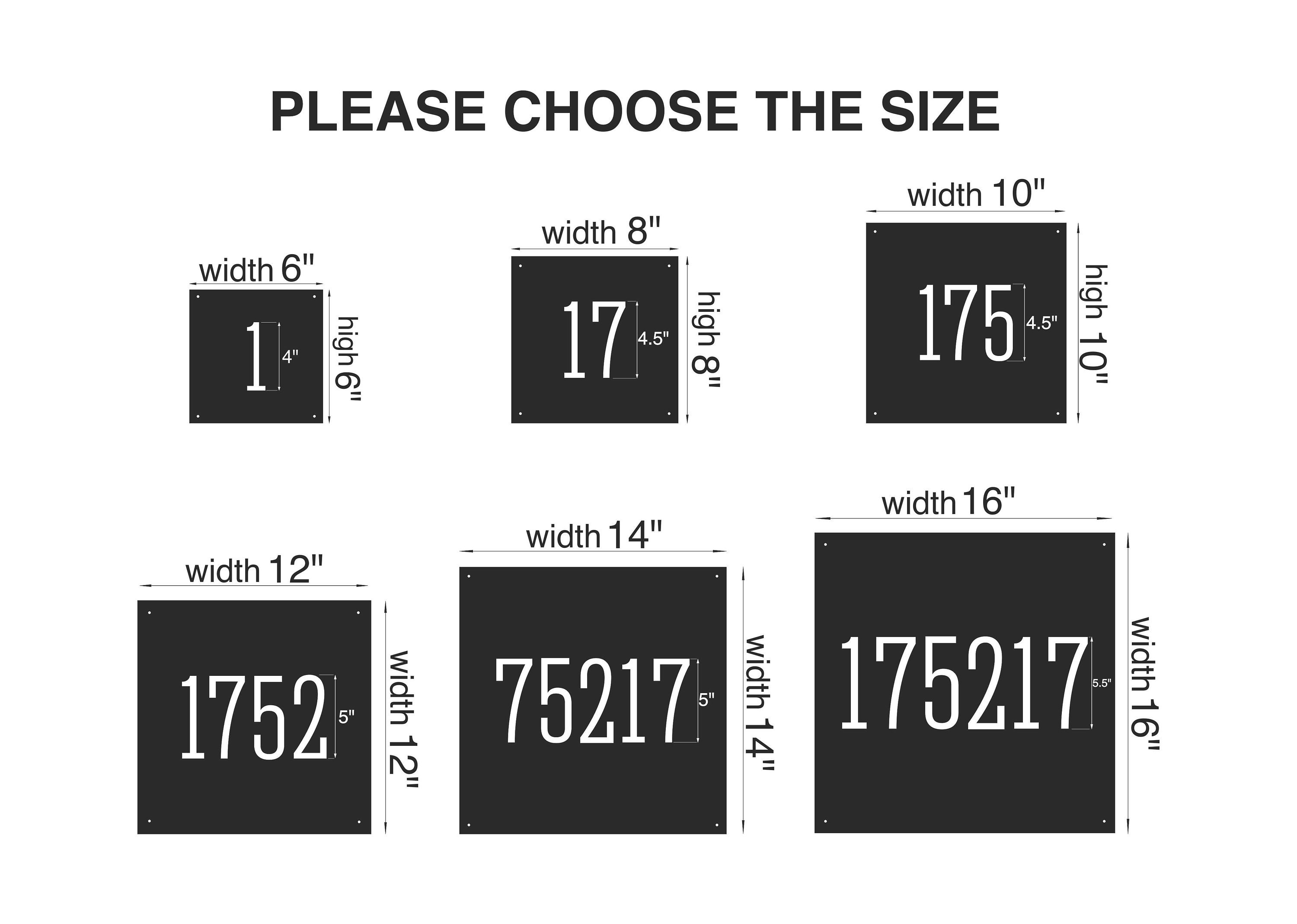 Metal House Number with Oak Wood Set Modern House Numbers | Etsy