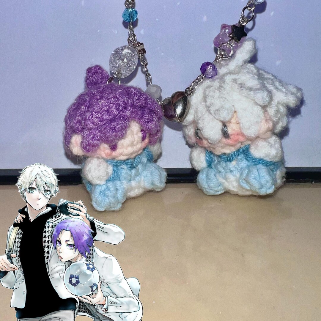 Blue Lock Nagi & Reo Mini Doll Keychains - Etsy