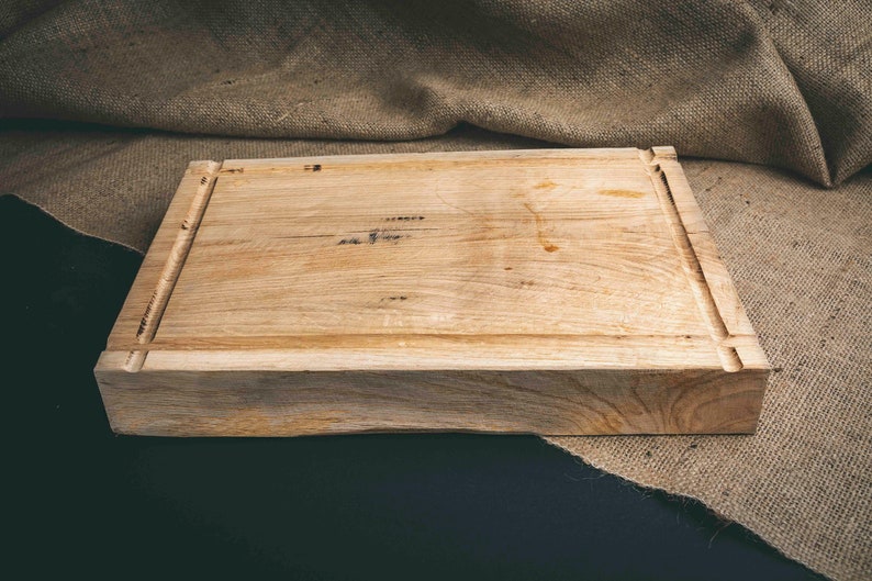 Rustic Wood Serving Board, Recycled Wood Cutting Board, Unique Natural ...