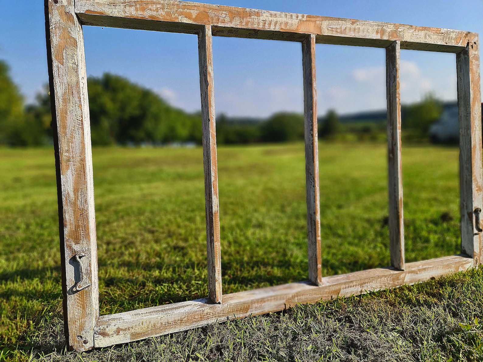 Old Rustic Wood Window Frame, Recycled Wood Window Frame - Etsy