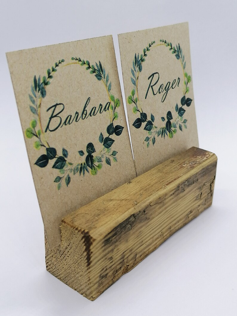 Card Holder 30 Pieces Wood Place Card Holder Rustic Card - Etsy