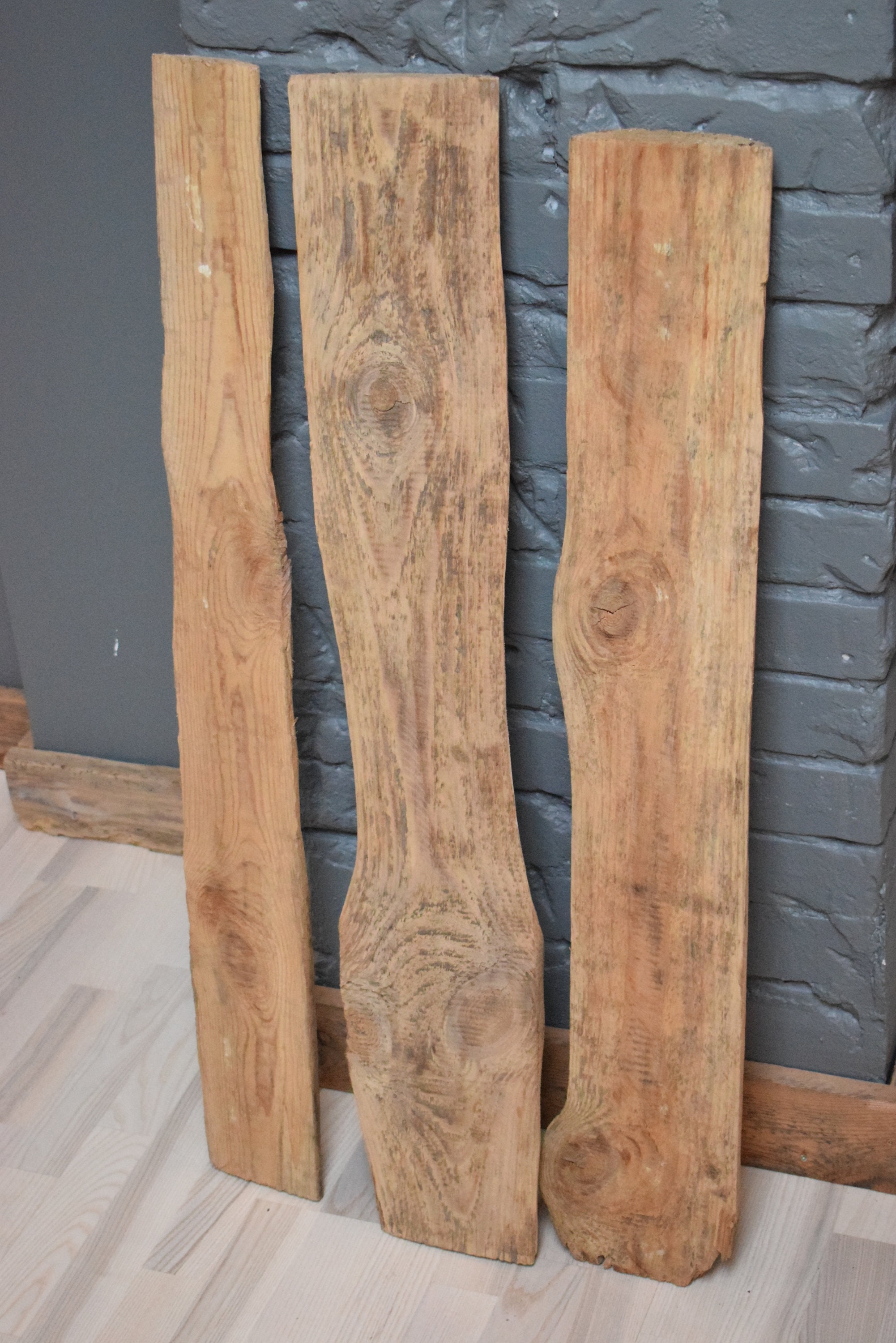 Recycled Wooden Boards, Set of 3 Wood Planks, Wood for Your Project ...