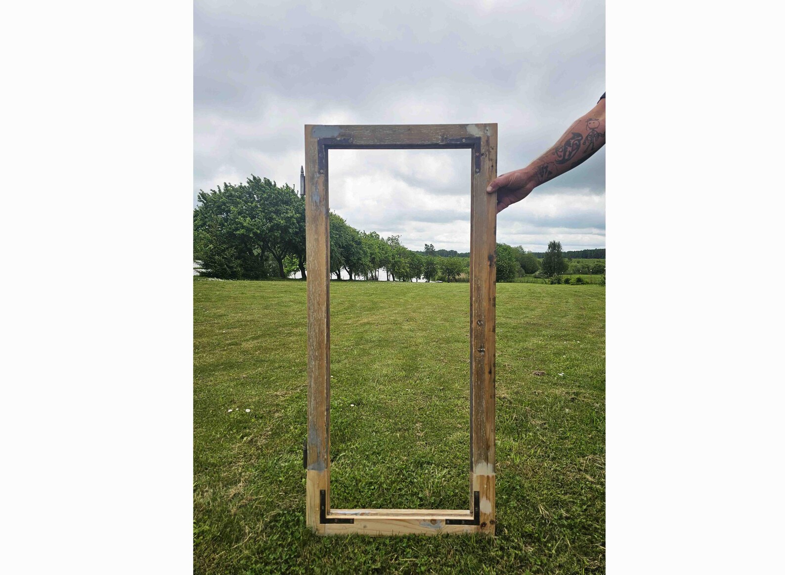 Old Rustic Wood Window Frame, Recycled Wood Window Frame, Wedding Photo ...