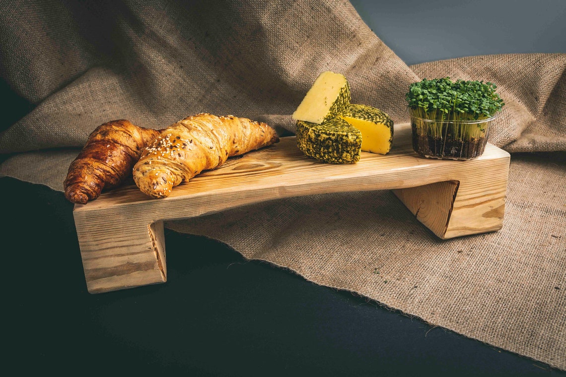 Rustic Wood Chopping Board, Recycled Wood Cutting Board, Unique Natural ...